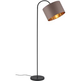 OTTO HOME Stehlampe "Jerrett", grau (taupe, goldfarben), &Oslash; 35cm H: 156cm, Leuchten, Stehleuchte mit flexiblem, schwenkbaren Schirm, Stehlampe