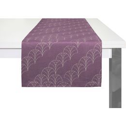 Tischl&auml;ufer Adam "Argentinian Criolla" Gr. 1, lila (aubergine), B:50cm L:150cm, Bio-Baumwolle, Tischdecken