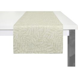 Tischl&auml;ufer WIRTH "Gospic" Gr. 1, grau, B:150cm L:40cm, Baumwolle, Polyester, Tischdecken