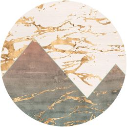 Vliestapete Komar "Vlies selbstklebend - Precious Peaks - Gr&ouml;&szlig;e 125 x 125 cm", bunt, B:125m L:125m, Vlies, Tapeten, Wohnzimmer, Schlafzimmer