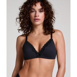 Hunkem&ouml;ller B&uuml;gelloser BH HUNKEM&Ouml;LLER "Vorgeformter BH ohne B&uuml;gel Lola", Damen, Gr. 75C, Cup C, schwarz, 58% Polyamid, 25% Polyester, 17% Elasthan, BHs