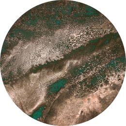 Vliestapete Komar "Vlies selbstklebend - Cuivre - Gr&ouml;&szlig;e 125 x 125 cm", rosa (gr&uuml;n, bronzefarben), B:125m L:125m, Vlies, Tapeten, Wohnzimmer, Schlafzimmer
