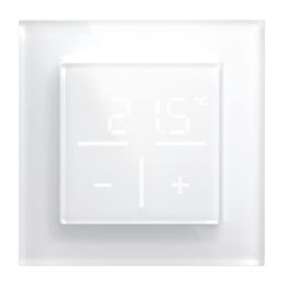 homematic IP Smart-Home-Zubeh&ouml;r "Bundle Glas-Wandthermostat + Glasrahmen 1-fach", wei&szlig;, B:31cm H:12cm T:37cm, Smart-Home-Stationen