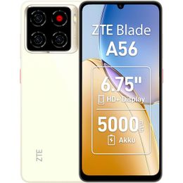 ZTE Smartphone "Blade A56", Energieeffizienz: A (A-G), gold (floating gold), 64 GB, Mobiltelefone