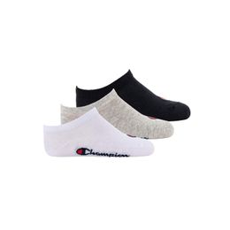 Sneakersocken Champion "Socken 3er Pack", M&auml;dchen, Gr. 27-30, bunt (schwarz, grau, wei&szlig;), Obermaterial: 76% Baumwolle CO. 22% Polyamid PA. 2% Elasthan EL., Socken Sneakersocken