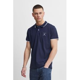 Poloshirt Blend "BHPolo", Damen, Gr. S, blau (marineblaus), Web, 95% Baumwolle, 5% Elasthan, unifarben, regular fit normal, V-Ausschnitt, Shirts, Klassisches Polo-Shirt