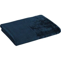 M&ouml;ve Duschtuch M&Ouml;VE "M&Ouml;VE Bamboo Luxe", blau (deep lake), B:80cm L:150cm, Frottier, Obermaterial: 60% Baumwolle, 40% Viskose, Handt&uuml;cher, mit seidig gl&auml;nzenden Bord&uuml;ren