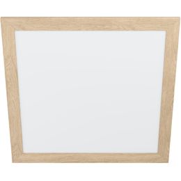 Eglo Deckenleuchte "PIGLIONASSO", wei&szlig; (holz hell), H: 5,5cm, 1 Stk., Leuchten, Deckenleuchte Holz, Kunststoff - 32W - Neutralwei&szlig;, Deckenleuchte