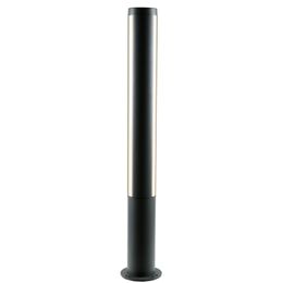 LED Sockelleuchte Heitronic "Lilia", grau (anthrazit), H:75cm &Oslash;:8cm, Leuchten, Poller-Au&szlig;enlampe,schlankes Geh&auml;use+gro&szlig;fl&auml;chigen Lichtaustritten