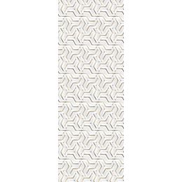 Vinyltapete queence "Alya", wei&szlig;, B:0,9m L:2,5m, Vinyl, Tapeten, 90x250cm, selbstklebend, kinderleichte Anbringung,, Sticker