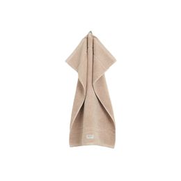 G&auml;stehandtuch Gant "G&auml;stetuch Premium Towel 1er Pack" Gr. S, beige (sand), B:30cm, Obermaterial: 100% Baumwolle CO., Handt&uuml;cher