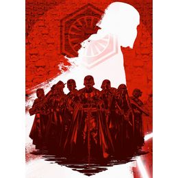 Vliestapete Komar "Digitaldruck Vlies - Star Wars Supreme Leader - Gr&ouml;&szlig;e 200 x 280 cm", rot (rot, wei&szlig;), B:200m L:280m, Vlies, Tapeten, Kinderzimmer