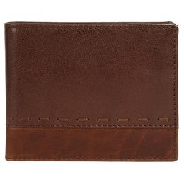 Geldb&ouml;rse BAGAN, Damen, braun, Leder, leicht gl&auml;nzend, unifarben, Kleinlederwaren, echt Leder