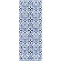 Vinyltapete queence "Veily", blau, B:0,9m L:2,5m, Vinyl, Tapeten, 90x250cm, selbstklebend, kinderleichte Anbringung,, Sticker