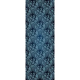 Vinyltapete queence "Abigail", blau, B:0,9m L:2,5m, Vinyl, Tapeten, 90x250cm, selbstklebend, kinderleichte Anbringung,, Sticker