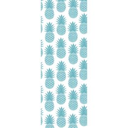 Vinyltapete queence "Tamsin", blau, B:0,9m L:2,5m, Vinyl, Tapeten, 90x250cm, selbstklebend, kinderleichte Anbringung,, Sticker