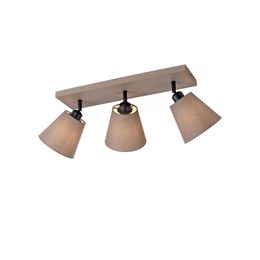 JUST LIGHT Deckenleuchte "RIALA", grau (taupe), 3, 1 Stk., Leuchten, ExklusiveE27, Deckenspot Deckenstrahler