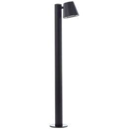 Au&szlig;en-Stehlampe Brilliant "Bari", schwarz, B:11cm H:80cm T:21cm, Leuchten, Au&szlig;enstandleuchte, 80 cm, GU10, IP44, Metall/Kunststoff, schwarz