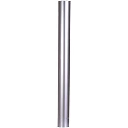 Ofenrohr FIREFIX, silber (silberfarben), B:11cm H:100cm L:11cm, Stahlblech, Rohre, feueraluminiert, 1000 mm lang