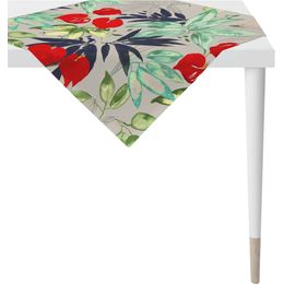 Mitteldecke Apelt "Letizia, LOFT STYLE, Sommerdeko, Sommer", rot, B:100cm L:100cm, Baumwolle, Tischdecken, Mitteldecke, Digitaldruck