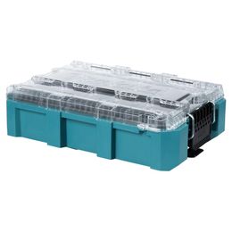 Makita Werkzeugbox "MAKTRAK Organizer-Beh&auml;lter, tief M &raquo;P-91045&laquo; max. 22,7 kg, 18,41L, 11", t&uuml;rkis, B:38,7cm H:16,3cm T:56,2cm, Aufbewahrungsboxen, Effizientes Be- und Entladen mit dem MAKTRAK Koffer Sortiment