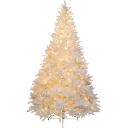 K&uuml;nstlicher Weihnachtsbaum CREATIV LIGHT "Weihnachtsdeko, k&uuml;nstlicher Christbaum, Tannenbaum", wei&szlig;, H:210cm, Kunststoff, Weihnachtsb&auml;ume, Kunstweihnachtsb&auml;ume