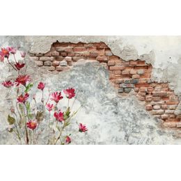Fototapete papermoon "Brickwall", bunt, B:2,5m L:1,86m, Vlies, Tapeten