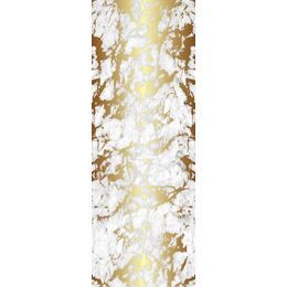 Vinyltapete queence "Caleb Marmor gold", gold, B:0,9m L:2,5m, Vinyl, Tapeten, 90x250cm, selbstklebend, kinderleichte Anbringung,, Sticker