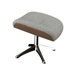 Fu&szlig;hocker FLEXLUX "Clement Beinst&uuml;tze, Hervorragender Komfort. Robustesr Alu Fu&szlig;", grau (sophisto grau), B:44cm H:39cm T:35cm, 100% Polyester, Hocker, Fu&szlig;hocker, Beinauflage besseren Entspannung, pflegeleicht, Rahmen in Holzoptik