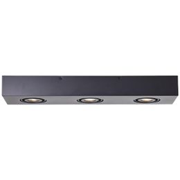 Brilliant Deckenleuchte "Doro", beige (sand, schwarz), 3, H: 9cm, 1 Stk., Leuchten, 60cm Breite - 3x345 Lumen, 3000 Kelvin, warmwei&szlig;es Licht GU10 Fassung, Deckenleuchte