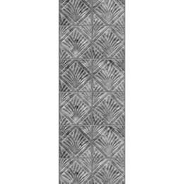 Vinyltapete queence "Felicitas", grau, B:0,9m L:2,5m, Vinyl, Tapeten, 90x250cm, selbstklebend, kinderleichte Anbringung,, Sticker