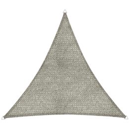 Sonnensegel Windhager "Elba Dreieck", beige, B:360cm T:360cm, Polyethylen, Sonnensegel, 3,6x3,6x3,6m, beige