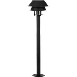 LED Au&szlig;en-Stehlampe Eglo "Chappera Stehlampe, Au&szlig;enleuchte aus Metall und Glas, E27, IP65, Lampe", schwarz, H:80cm &Oslash;:22cm, Leuchten, Stehleuchte - H80 x &Oslash;22 cm - schwarz, wei&szlig; - 1X40W exkl.