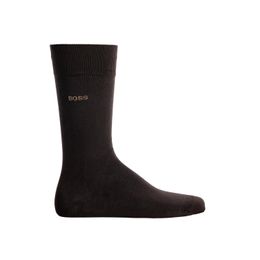 Kurzsocken BOSS "Socken Marc RS Uni CC 1er Pack", Herren, Gr. 47-50, braun (dunkelbraun), Obermaterial: 98% Baumwolle CO. 2% Elasthan EL., Socken
