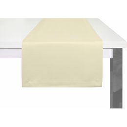 Tischl&auml;ufer WIRTH "WIRTHNatur" Gr. 1, beige, B:40cm L:150cm, Baumwolle, Tischdecken