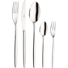 Pinti Inox Besteck-Set PINTINOX "Olivia", silber (edelstahlfarben), 30 Stk., Edelstahl 18/10, Essbesteck-Sets