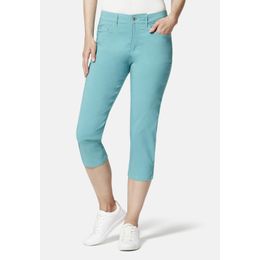 7/8-Hose STOOKER WOMEN "Tahiti Bengalin Capri Slim Fit", Damen, Gr. 38, L&auml;nge 21, blau (latigo blau), Stoff, 70% Viskose, 26% Polyamid, 4% Elasthan, eng 7/8-L&auml;nge, Hosen 7/8-Hose, Capri Slim Fit Casual Clean Wash Bengalin f&uuml;r Damen