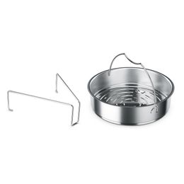 Dampfgareinsatz Fissler, silber (silberfarben), &Oslash;:26cm, Edelstahl 18/10, Topfeins&auml;tze, F&uuml;r den Schnellkochtopf
