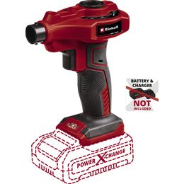 Akku-Luftpumpe Einhell "CE-AP 18 Li-Solo", rot (rot, schwarz), B:9cm H:18,2cm L:14,6cm, Pumpen, zum Aufpumpen von Schlauchbooten etc., ohne Akku, ohne Ladeger&auml;t