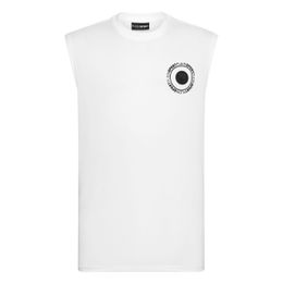 T-Shirt Plein Sport "Tanktop", Jungen, Gr. XXL, schwarz-wei&szlig; (0102, wei&szlig;, schwarz), Obermaterial: 100% Baumwolle, Shirts T-Shirt