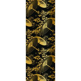Vinyltapete queence "Lisa", schwarz, B:0,9m L:2,5m, Vinyl, Tapeten, 90x250cm, selbstklebend, kinderleichte Anbringung,, Sticker