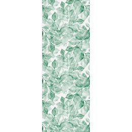 Vinyltapete queence "Bl&auml;tter gr&uuml;n", gr&uuml;n, B:0,9m L:2,5m, Vinyl, Tapeten, 90x250cm, selbstklebend, kinderleichte Anbringung,, Sticker