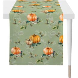 Tischl&auml;ufer Apelt "5454", orange, B:48cm L:140cm, Baumwolle, Tischdecken