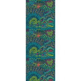 Vinyltapete queence "William", blau, B:0,9m L:2,5m, Vinyl, Tapeten, 90x250cm, selbstklebend, kinderleichte Anbringung,, Sticker