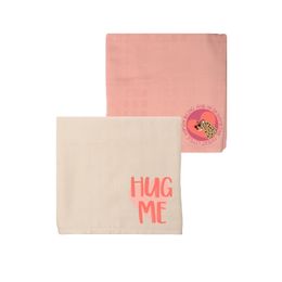 Spucktuch Liliput "Hug Me", Baby, bunt (mehrfarbig), 70% Bambus-Viskose, 30% Baumwolle, Schnuffelt&uuml;cher, mit s&uuml;&szlig;em Motiv