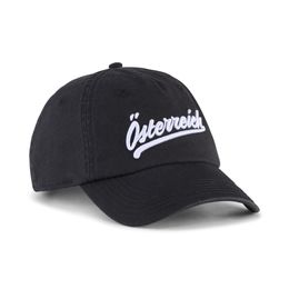 Flex Cap Puma "&Ouml;sterreich ftblCulture Cap Erwachsene", Gr. onesize, schwarz, wei&szlig;, Oberseite: 100% Baumwolle. Unteres Visier: 100% Baumwolle. Schwei&szlig;band: 100% Baumwolle, unifarben, Caps
