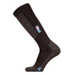 Socken UphillSport "HALLA", Damen, Gr. 35-38, schwarz, 60% Polyester, 28% Wolle, 11% Polyamid, 1% Elasthan, mehrfarbig, Socken Socken, mit atmungsaktiver Funktion