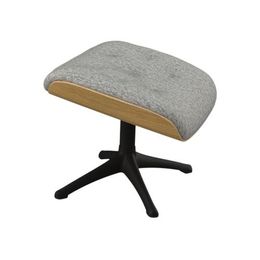 Fu&szlig;hocker FLEXLUX "Volden Beinst&uuml;tze, pflegeleicht, skandinavisches Design, hoher Komfort", grau (sophisto grau), B:44cm H:39cm T:35cm, 100% Polyester, Hocker, Fu&szlig;hocker, f&uuml;r Beinauflage zur besseren Entspannung, schwarzer Fu&szlig;, Holzrahmen