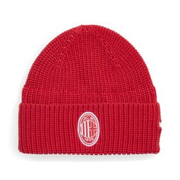 Beanie Puma "AC Milan Essentials Beanie Erwachsene", Herren, Gr. onesize, rot (for all time rot wei&szlig;), Obermaterial: 100% Polyester. Unteres Futter: 100% Polyester, M&uuml;tzen Beanie