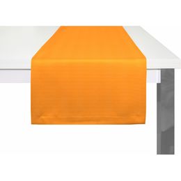 Tischl&auml;ufer WIRTH "WIRTHNatur" Gr. 1, orange, B:40cm L:150cm, Baumwolle, Tischdecken